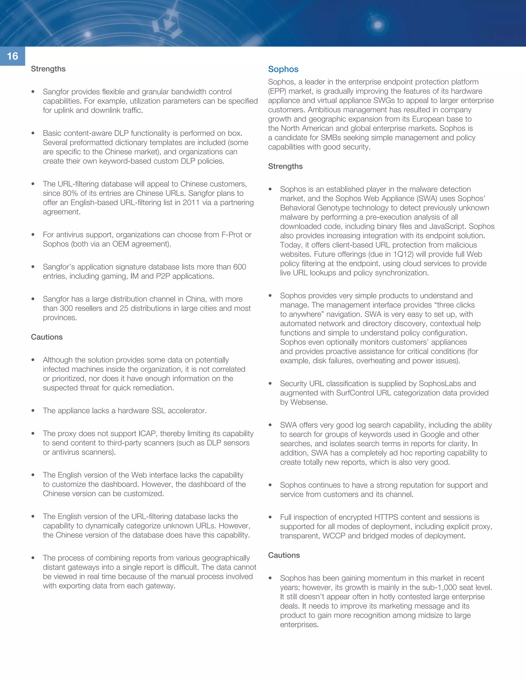 Report Gartner Magic Quadrant For Security Web Gateway 2011 En | PDF