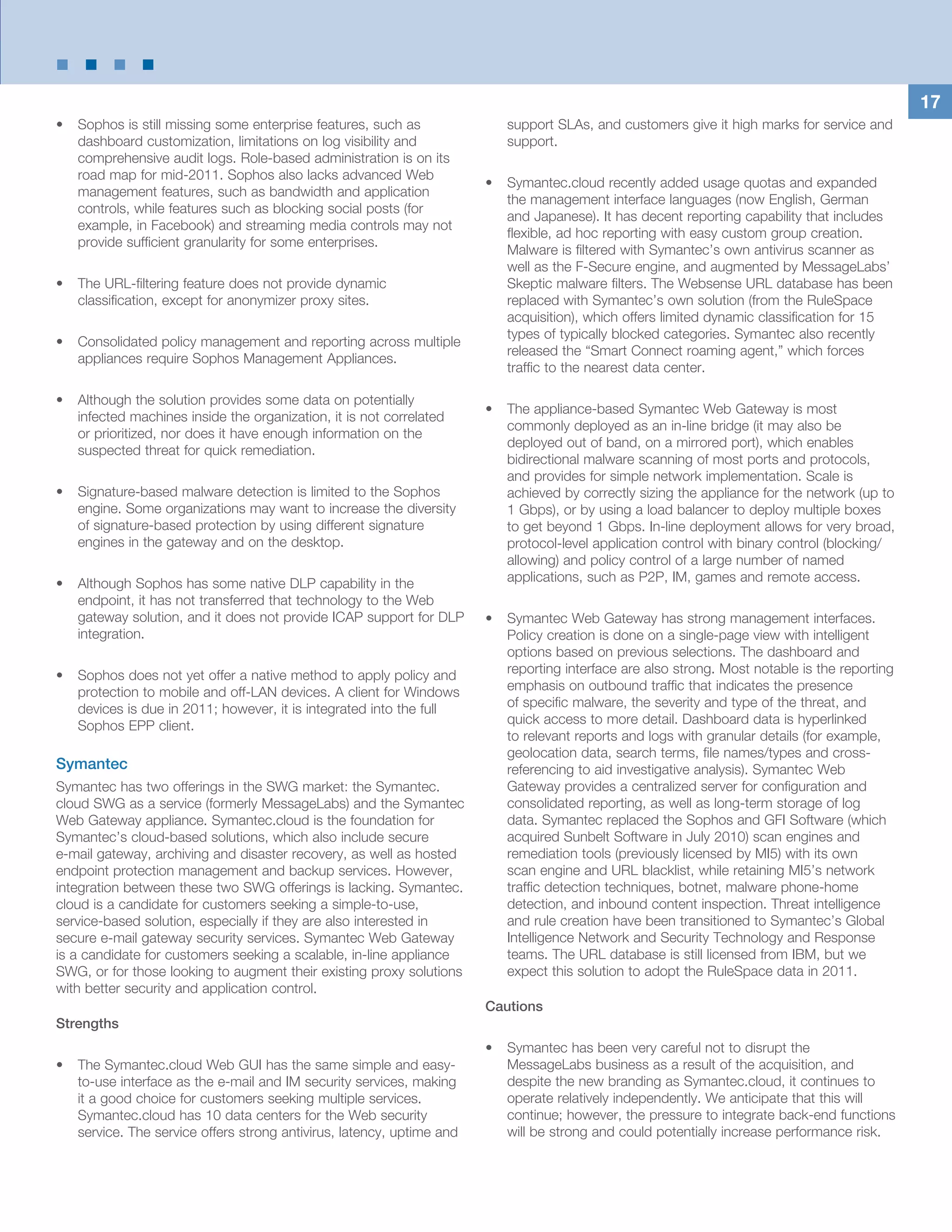 Report Gartner Magic Quadrant For Security Web Gateway 2011 En | PDF