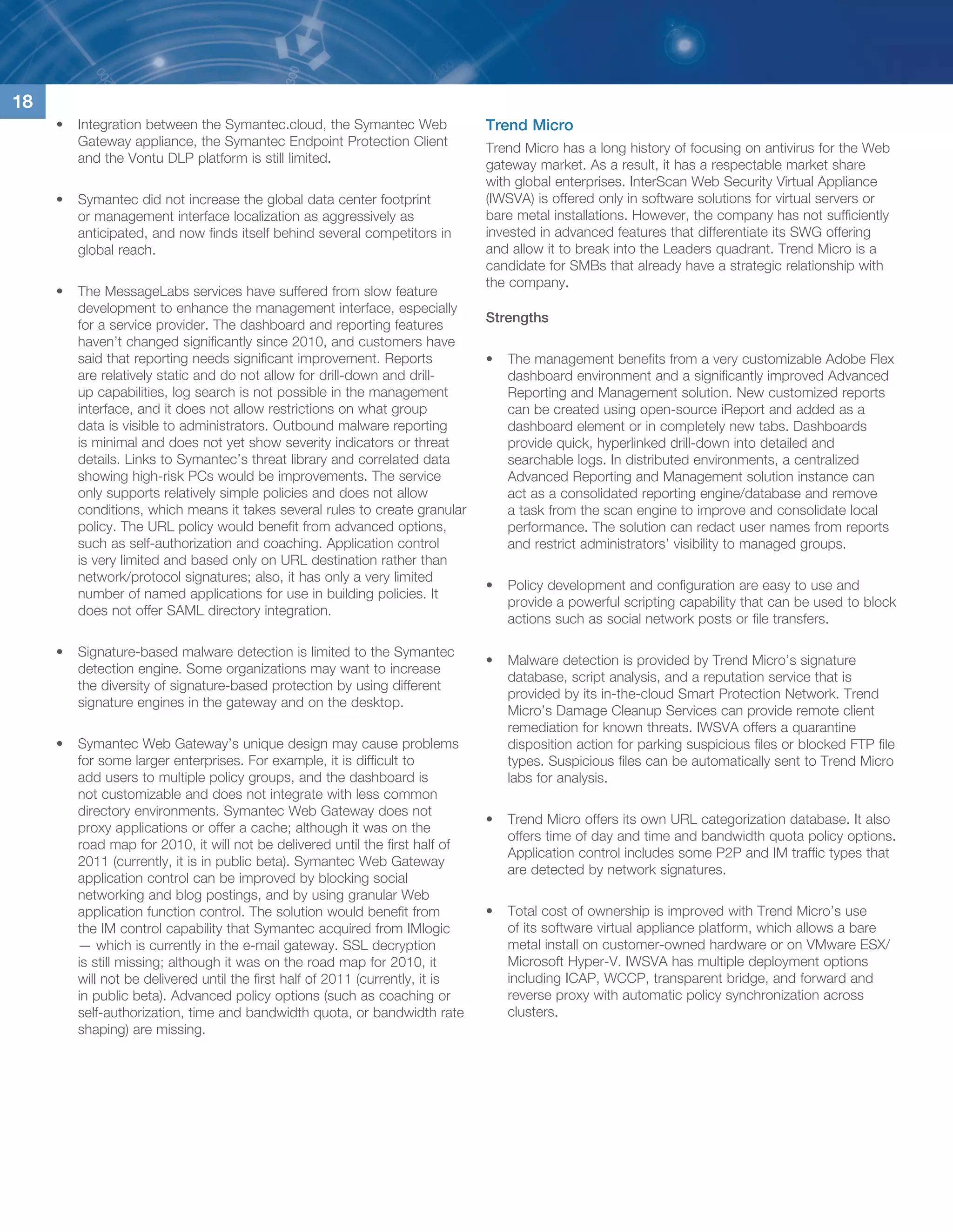 Report Gartner Magic Quadrant For Security Web Gateway 2011 En | PDF
