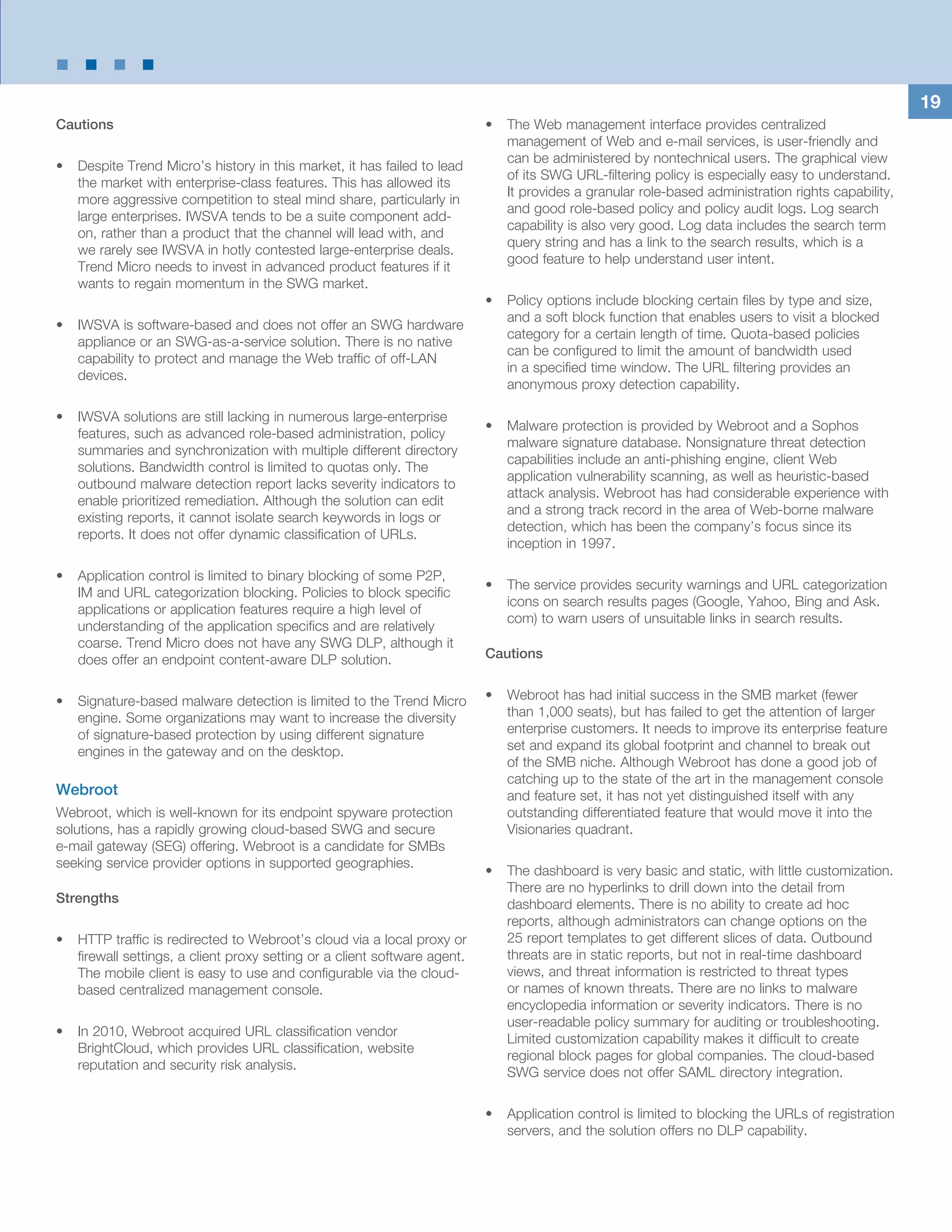 Report Gartner Magic Quadrant For Security Web Gateway 2011 En | PDF