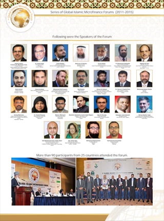 Report of Global Islamic Microfinance Forums (2011-2015) by AlHuda CIBE ...