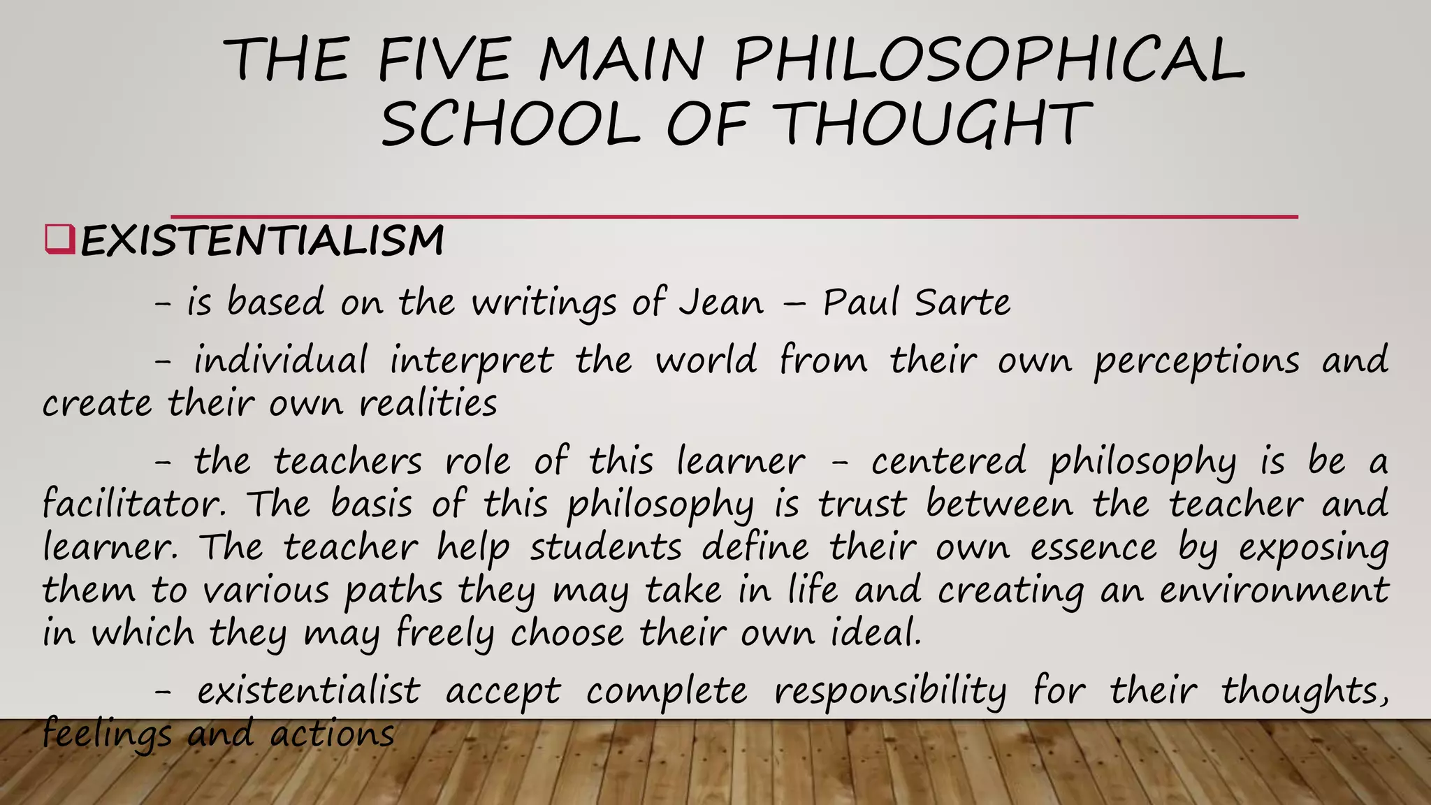 The school of thought | PPTX