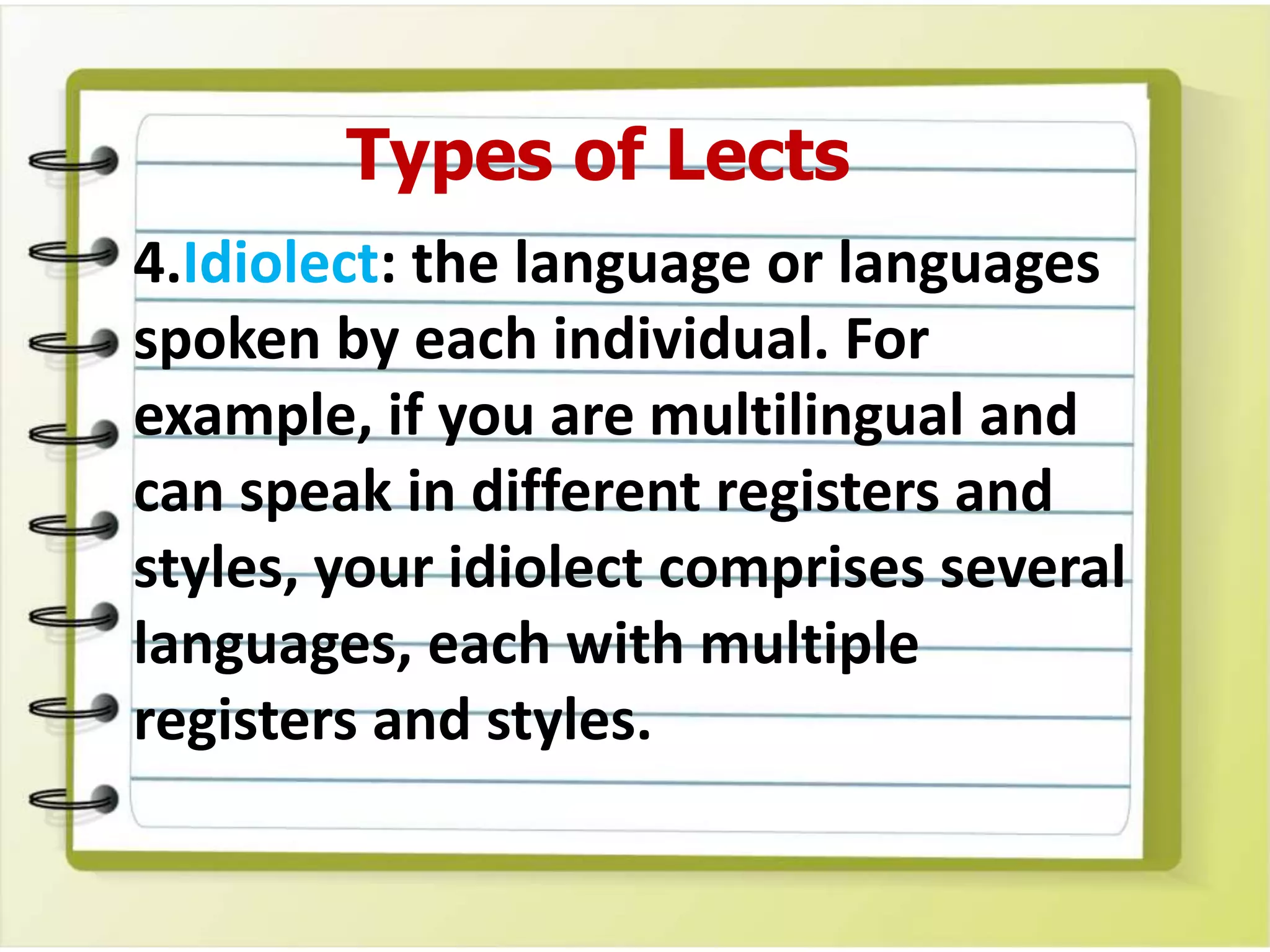 Varieties and Registers of Spoken and Written Language | PPTX