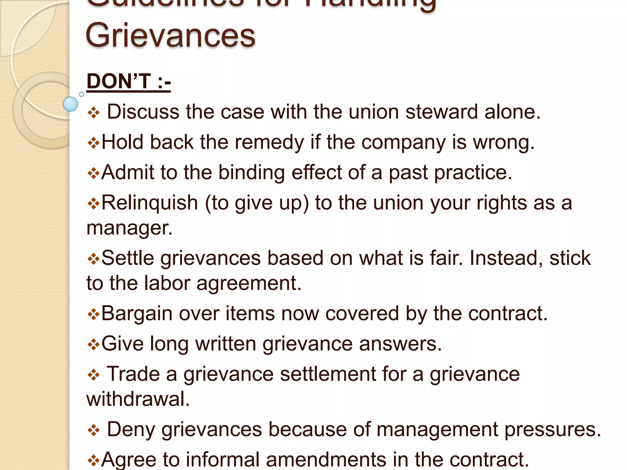 Grievance Handling | PPTX