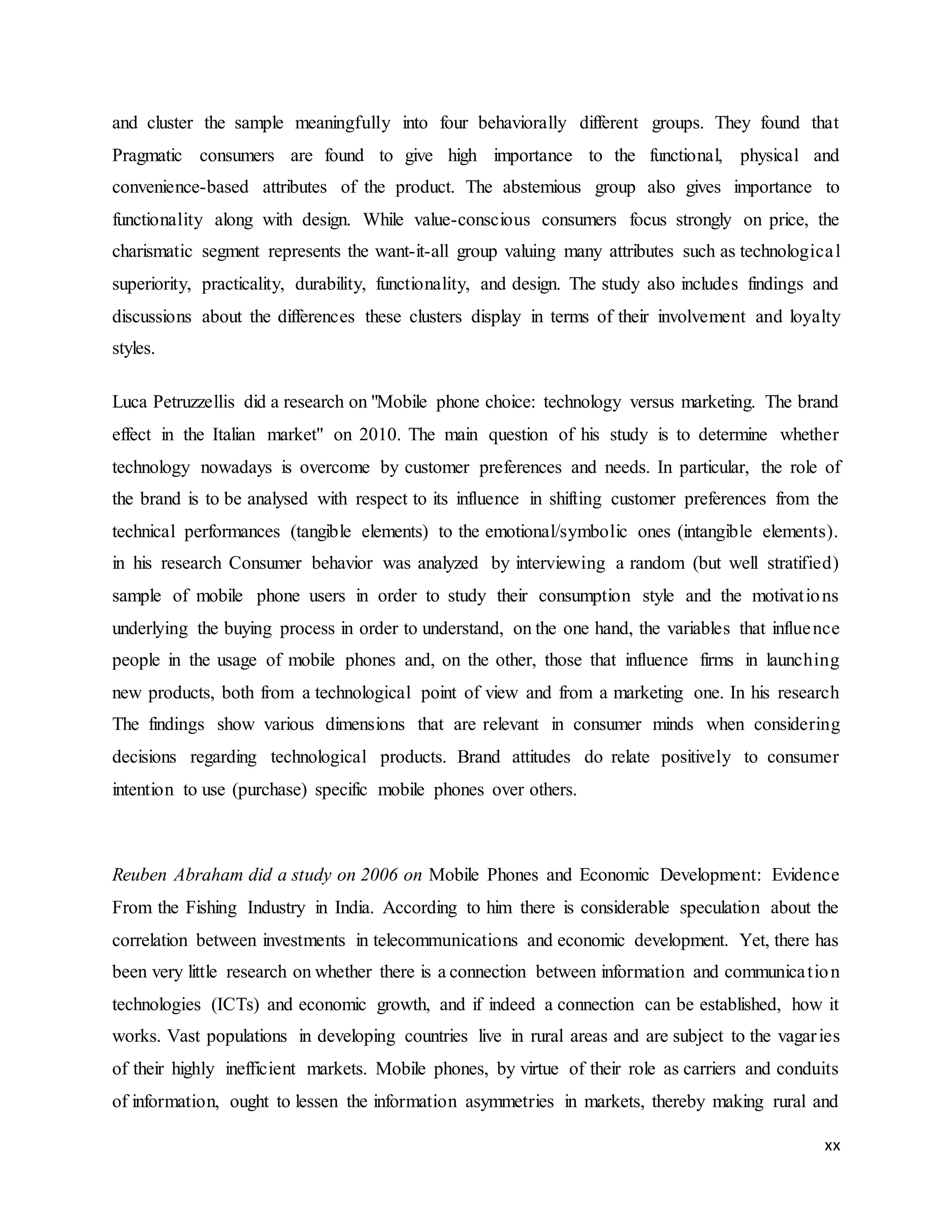 Reserch report on Mobile Phones | DOCX