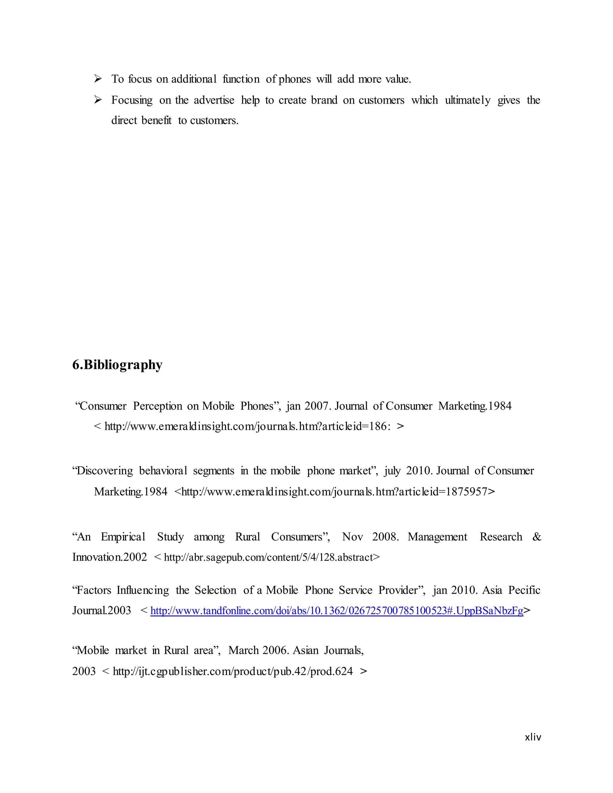 Reserch report on Mobile Phones | DOCX