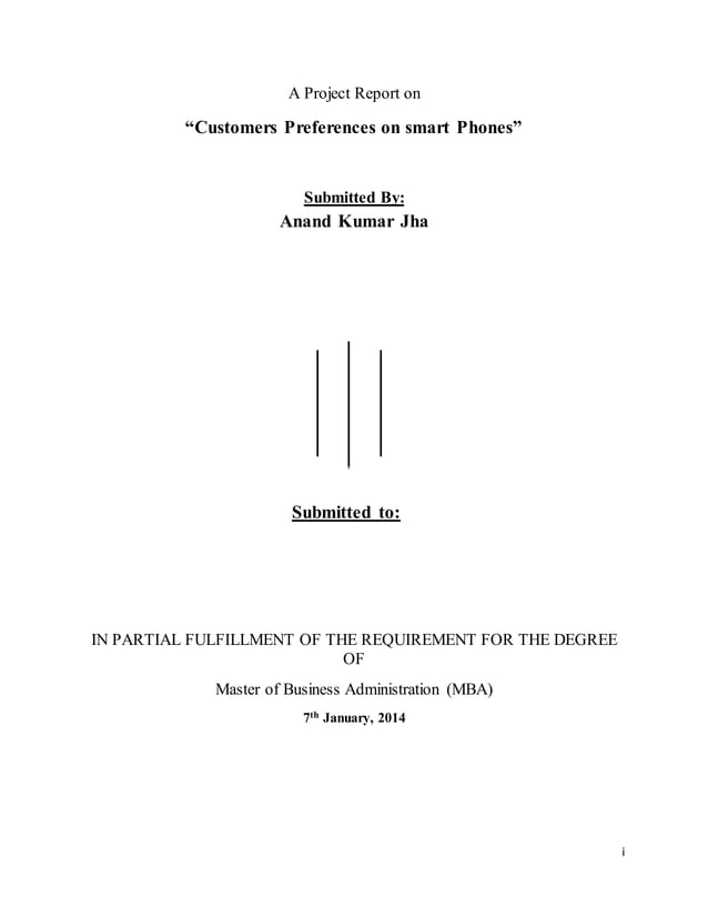 Reserch report on Mobile Phones | DOCX