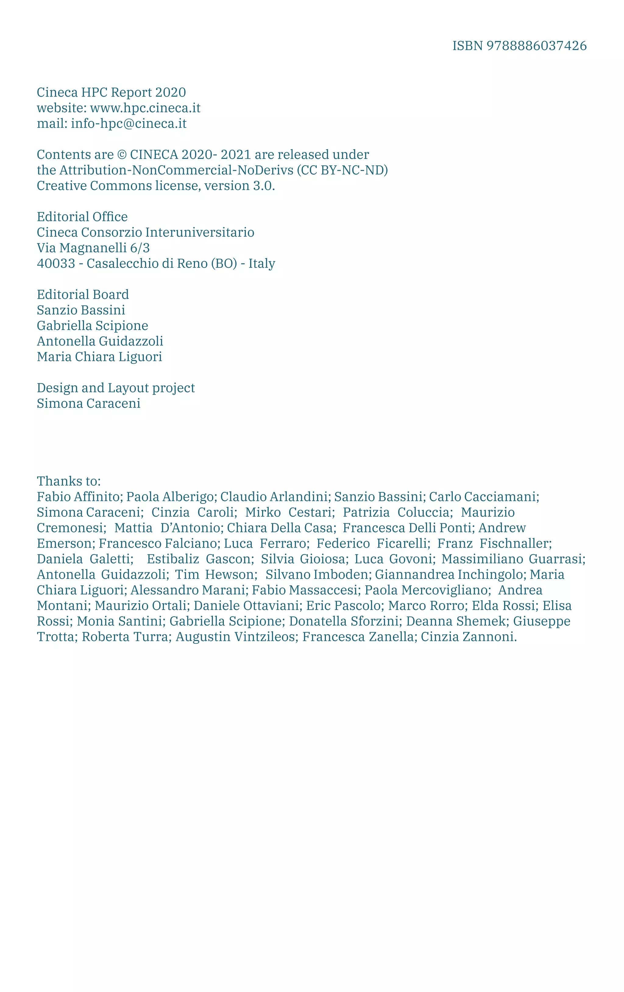 Cineca HPC Annual Report 2020-2021 | PDF