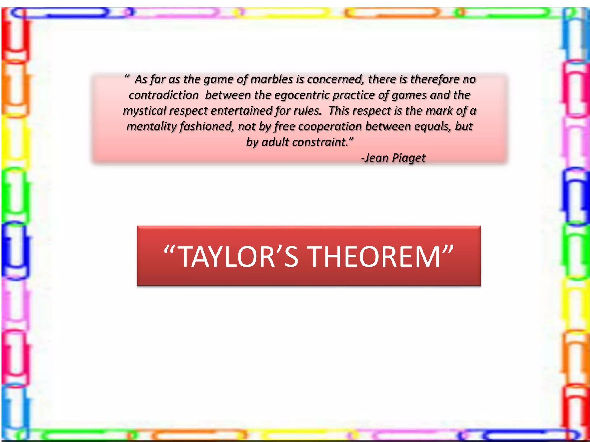 taylors theorem | PPTX