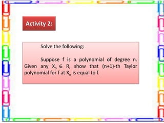 taylors theorem | PPTX