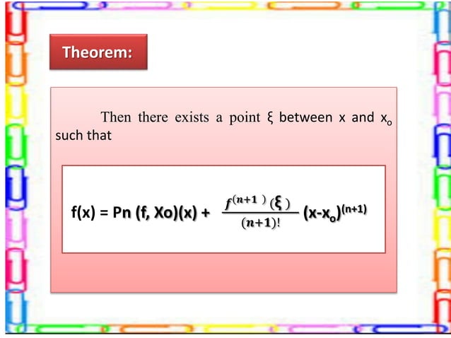 taylors theorem | PPTX