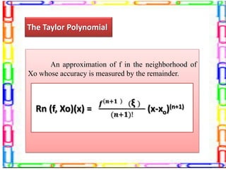 taylors theorem | PPTX