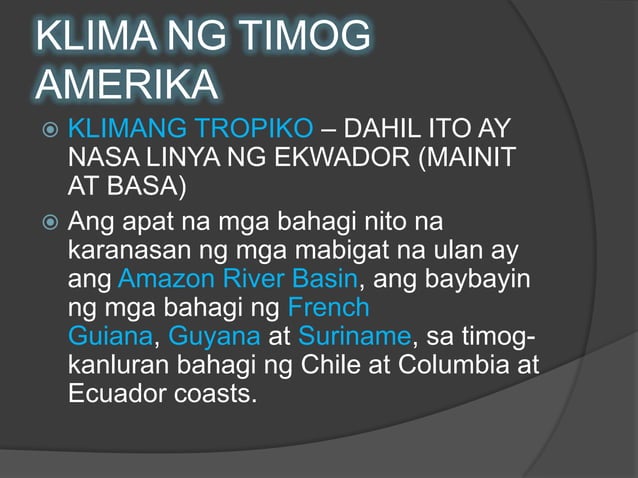 Timog Amerika | PPTX