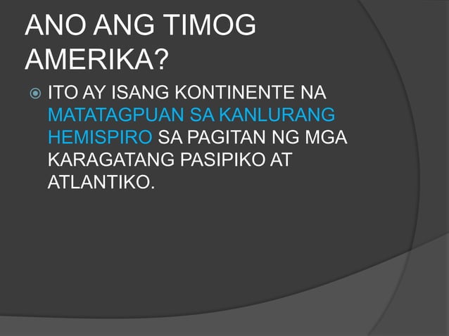 Timog Amerika | PPTX