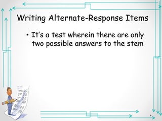 Constructing Objective Paper And Pencil Test | PPTX