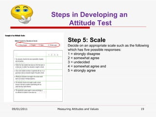 Measuring values and attitudes- Assessment 2 | PPT