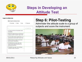 Measuring values and attitudes- Assessment 2 | PPT
