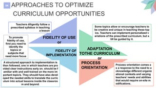 Implementing and Enriching the Curriculum | PPTX