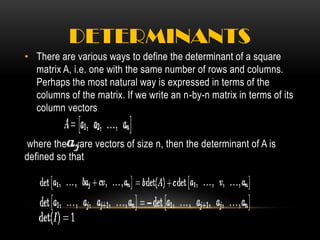 Report in determinants | PPTX