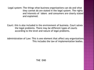 Report in external environment | PPTX | Business | Business and Finance