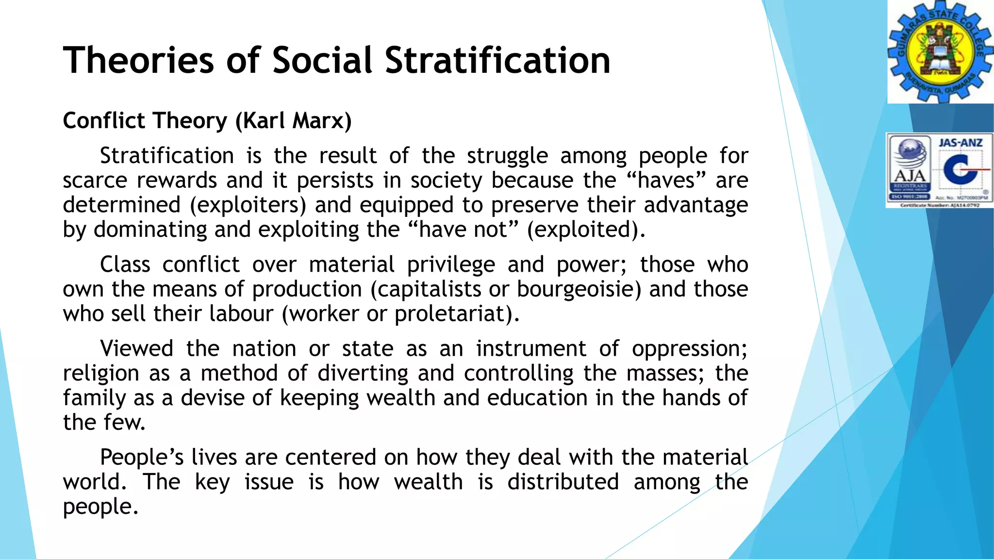 Education and Social Stratification | PPTX
