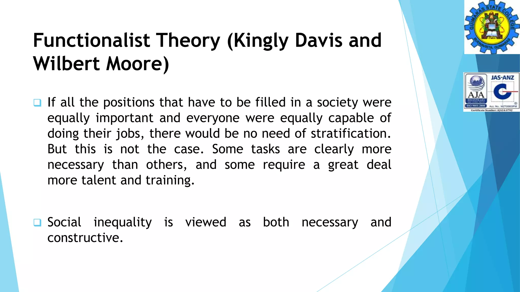 Education and Social Stratification | PPTX