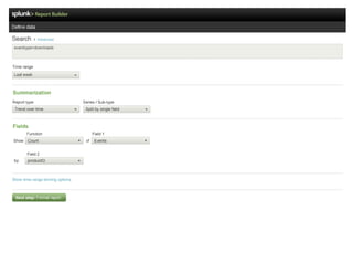 Splunk | Reporting Final Comps | DOCX