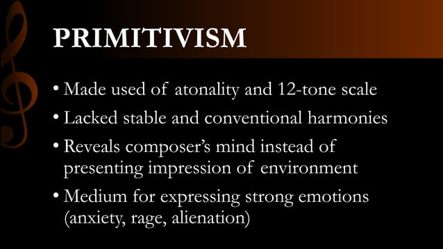 Reporting 1.1-primitivism | PPTX | Classical Music | Music