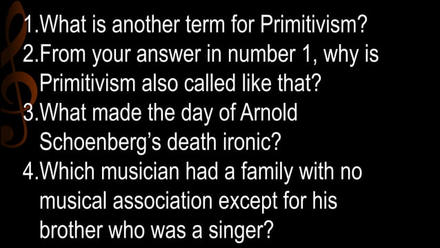 Reporting 1.1-primitivism | PPTX | Classical Music | Music