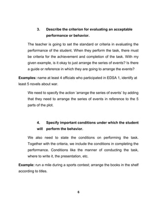objectives | DOCX