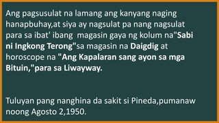 Mga sikat na nobela noon at ang mga may akda | PPTX