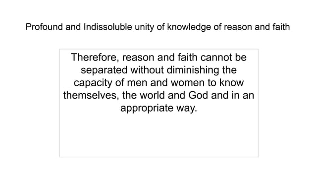 Credo ut Intellegam. Believe and Understand | PPT