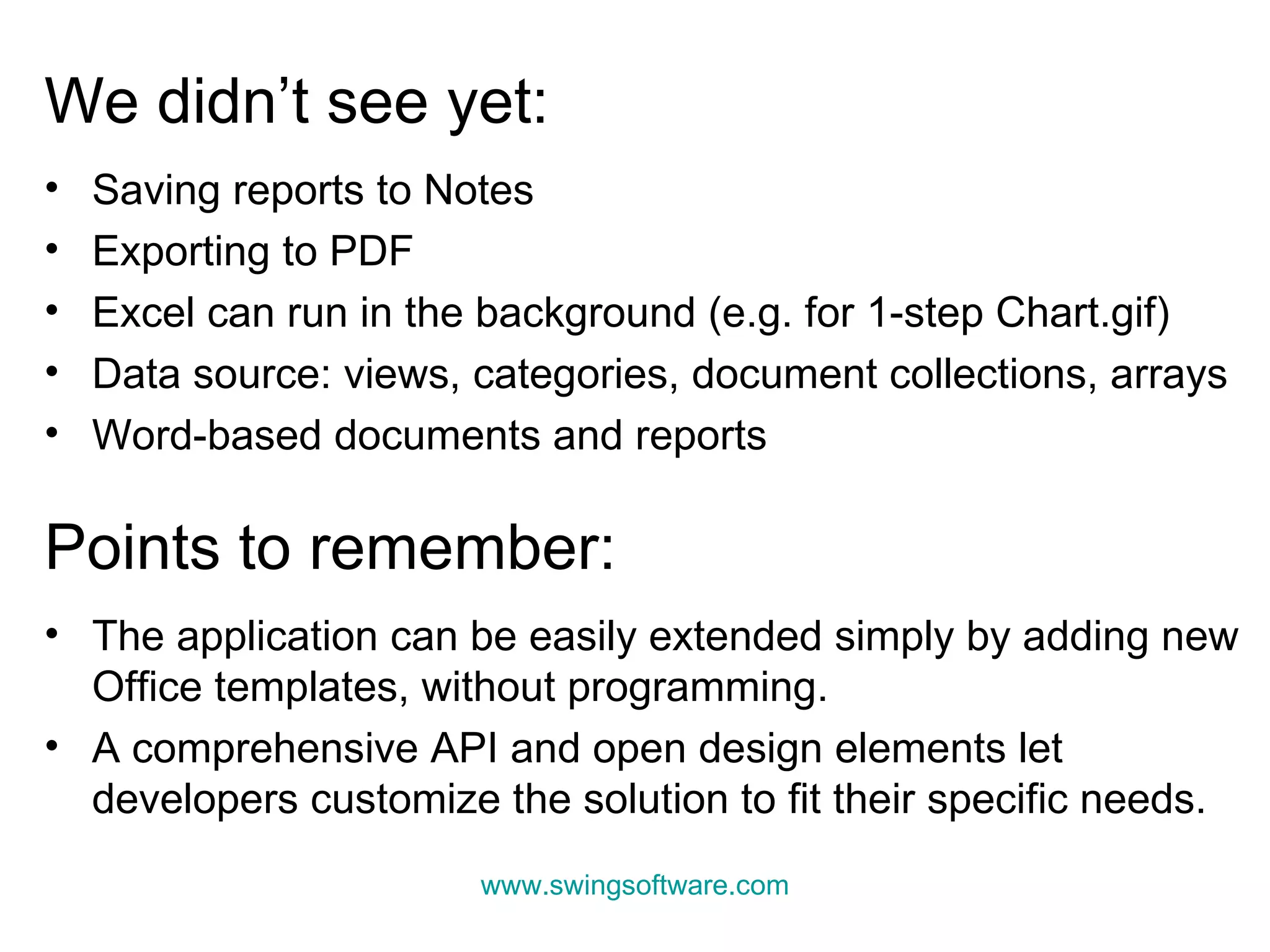 Reporting from Lotus Notes | PPT
