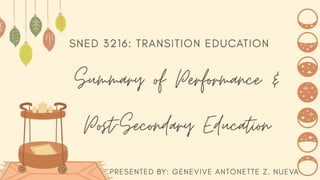 REPORTING 101.-Summary of Post-Secondary Educationpptx | PPT