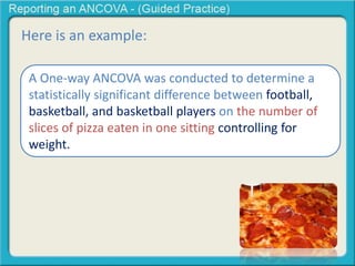 Reporting an ANCOVA | PPTX