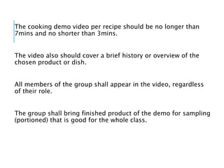 Reporting and cooking demo | PPT