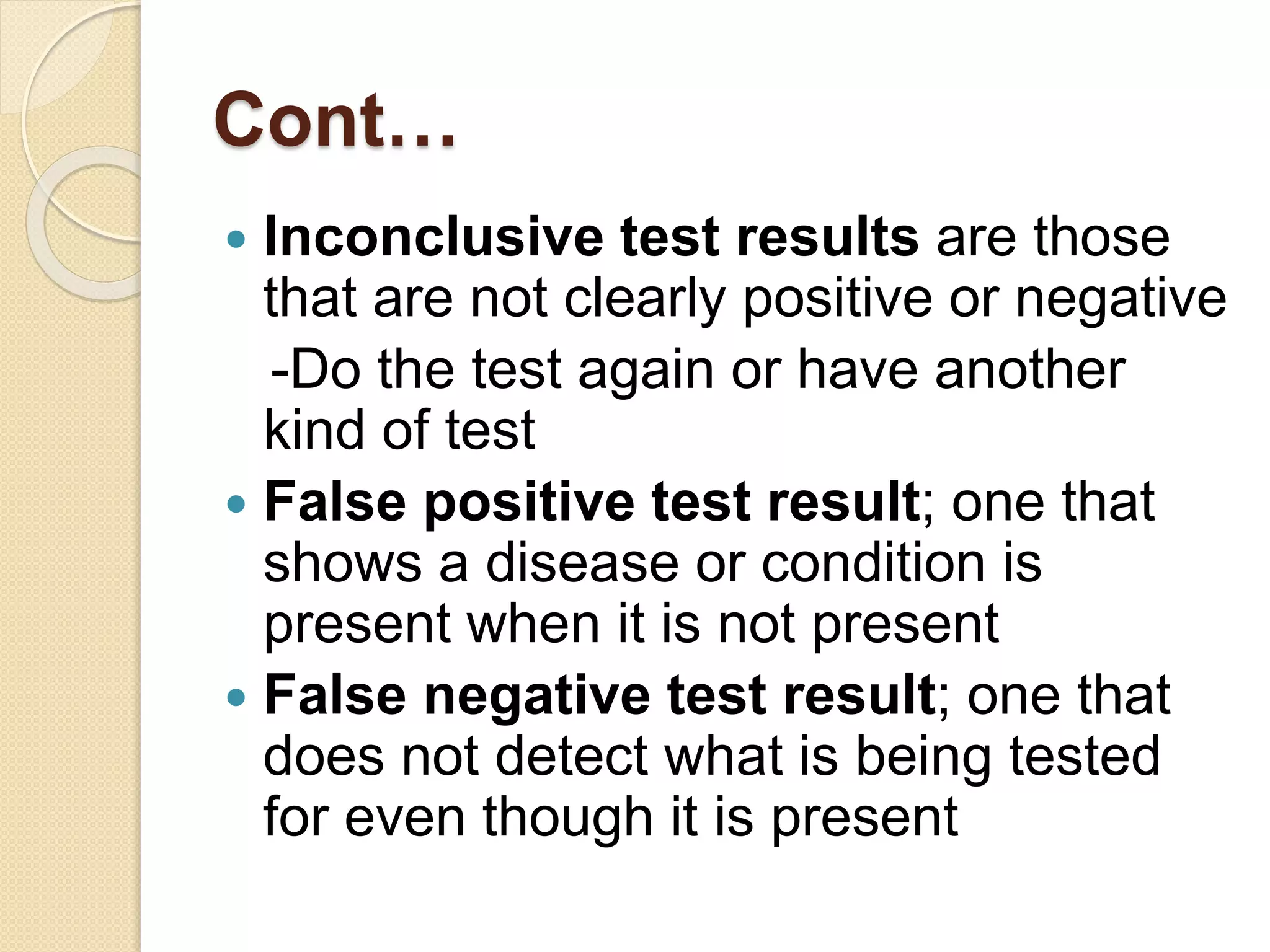 Reporting and interpretation of laboratory results | PPTX