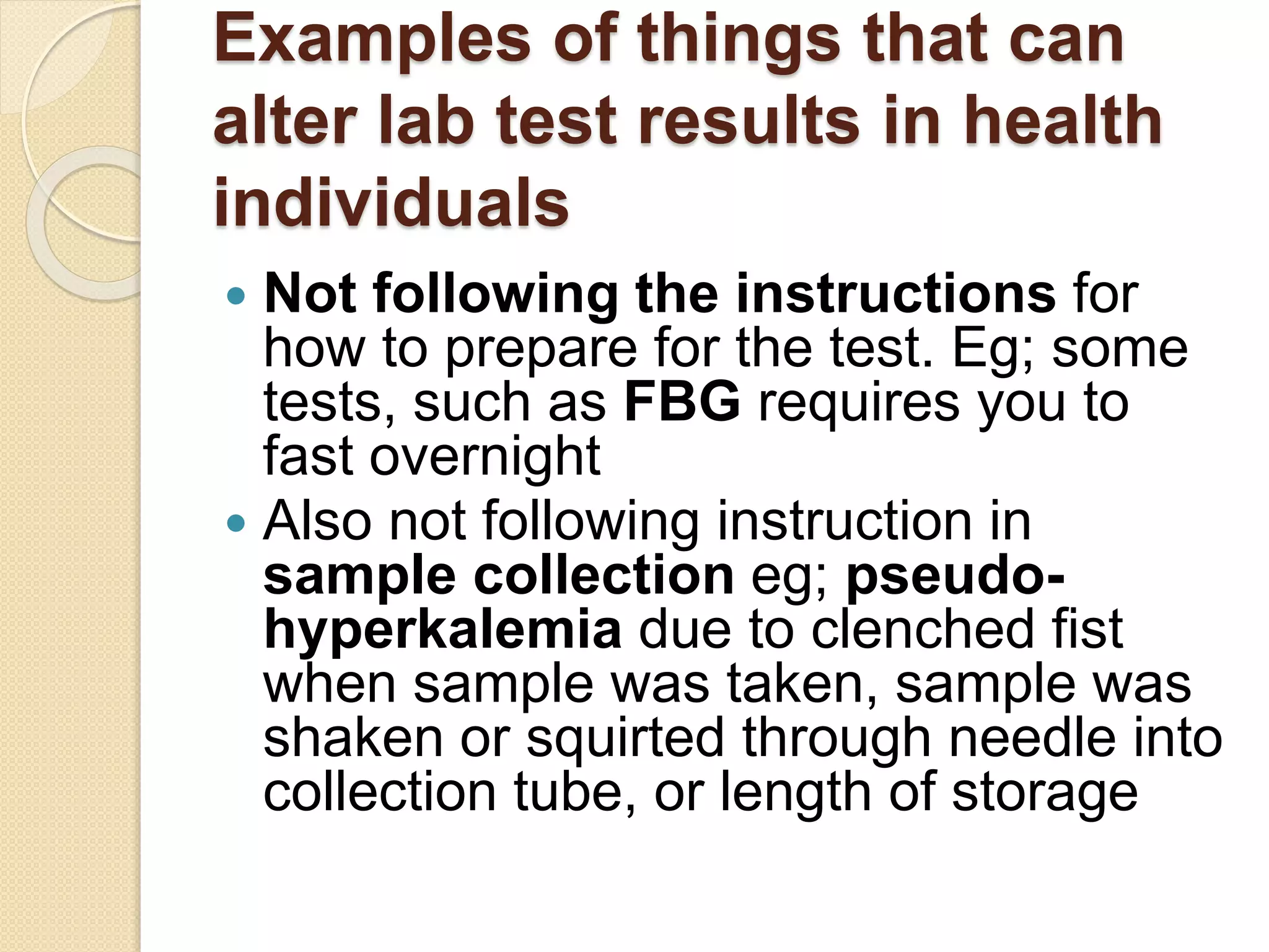 Reporting and interpretation of laboratory results | PPTX