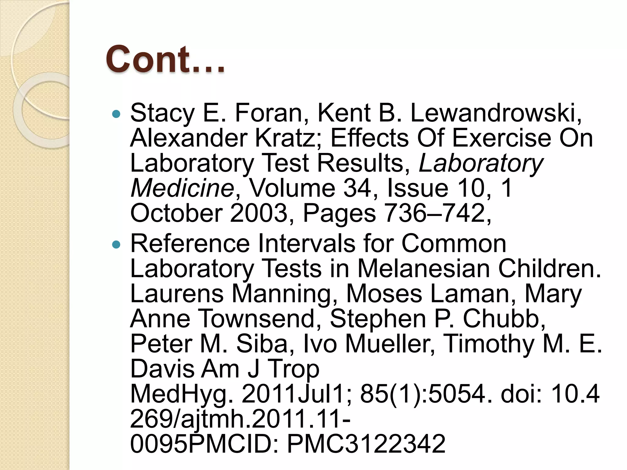 Reporting and interpretation of laboratory results | PPTX