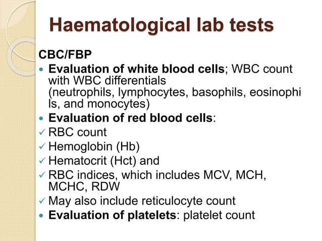 Reporting and interpretation of laboratory results | PPTX | Blood ...