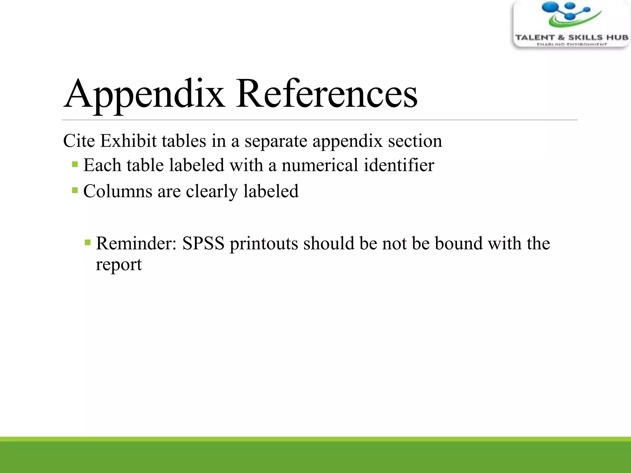 Reporting and Presenting Research Findings | PPT