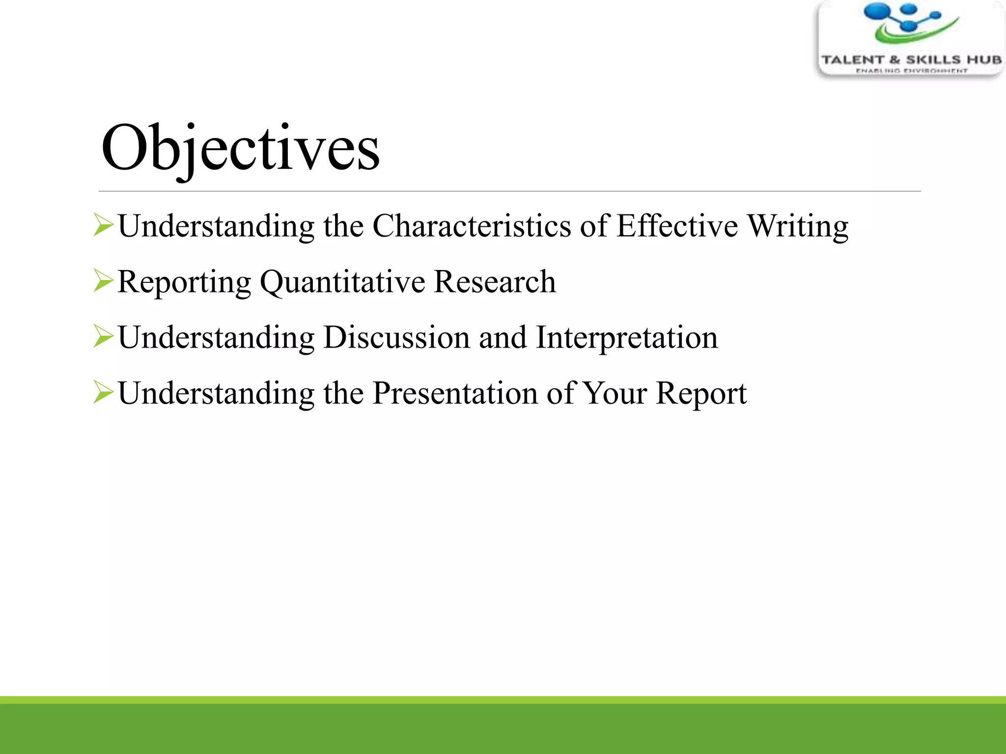 Reporting and Presenting Research Findings | PPT