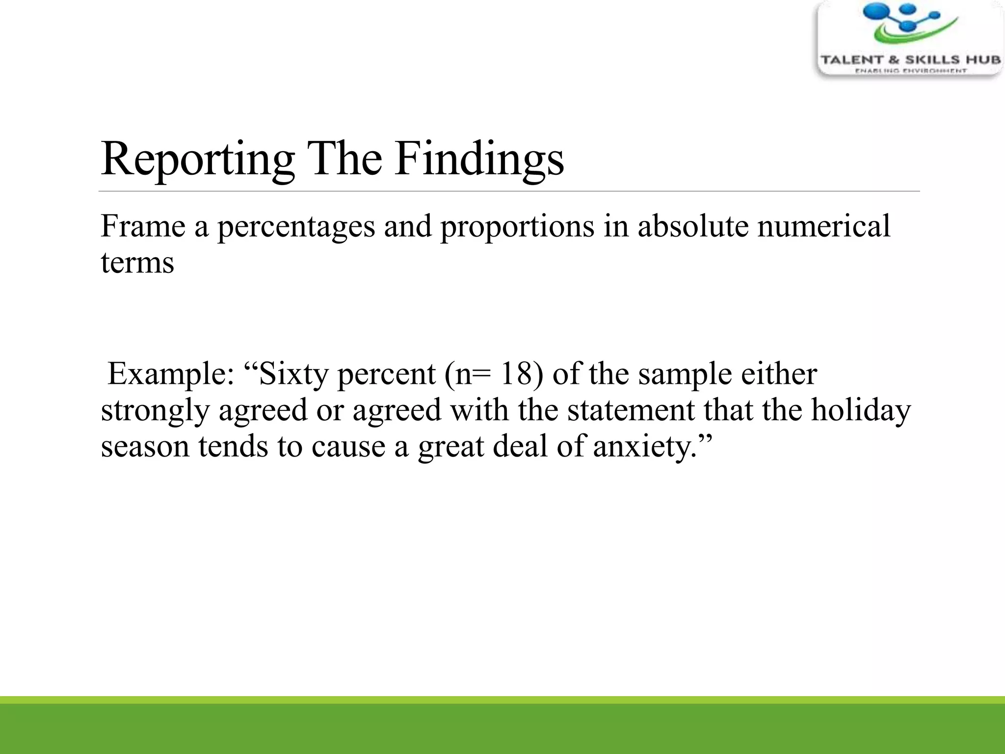 Reporting and Presenting Research Findings | PPT