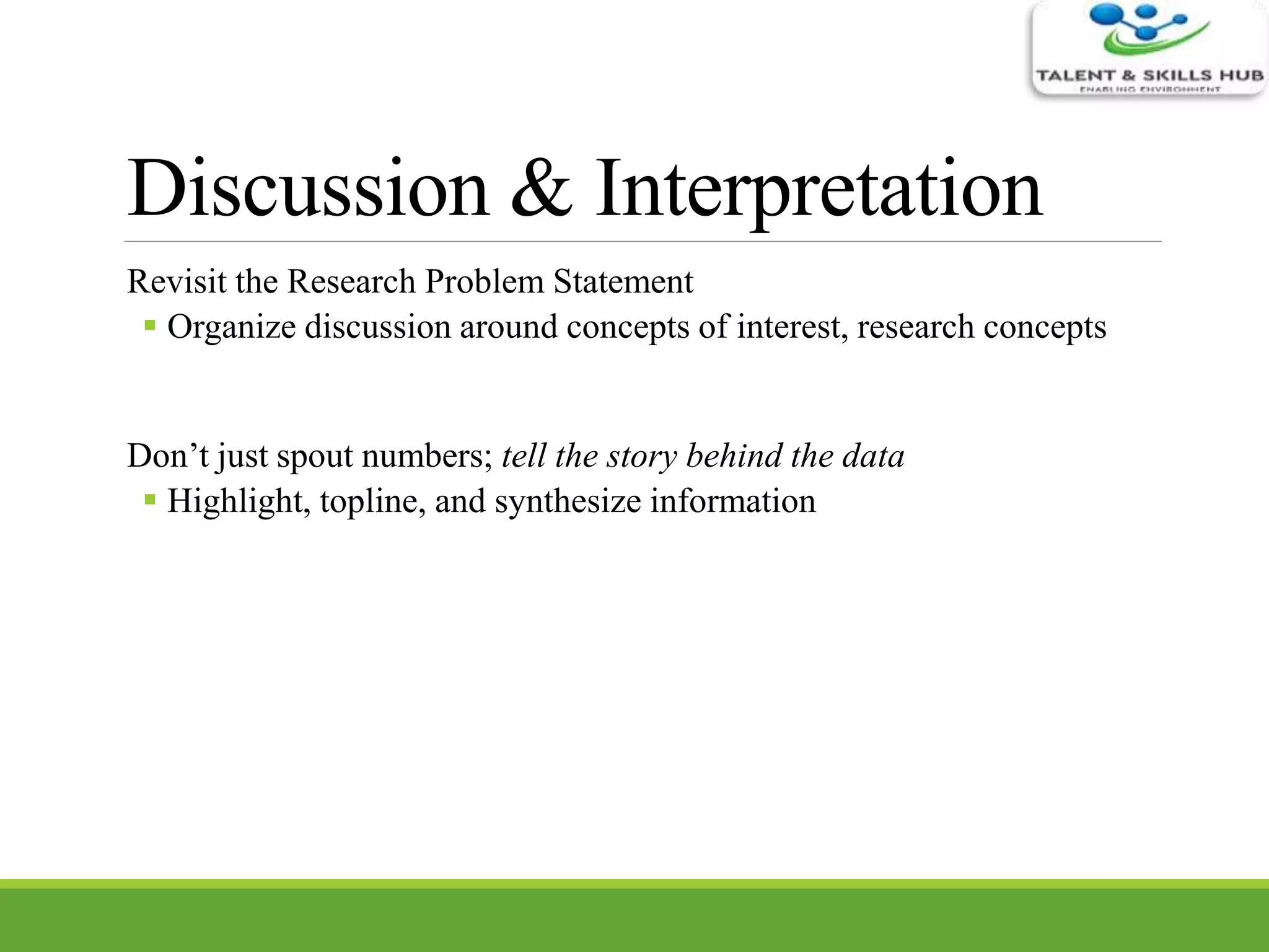 Reporting and Presenting Research Findings | PPT