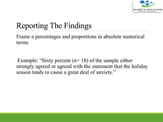 Reporting and Presenting Research Findings | PPT