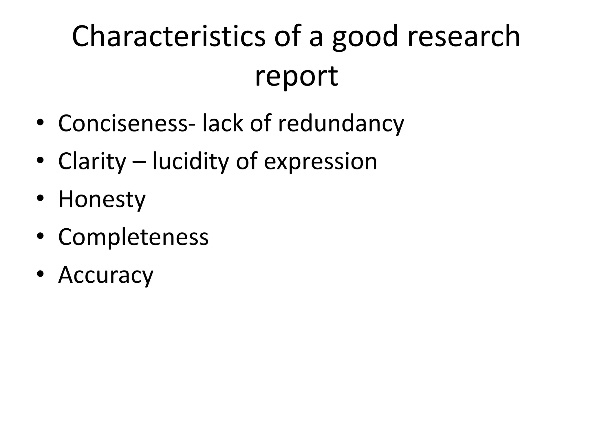 Reporting and utilizing research findings | PPTX
