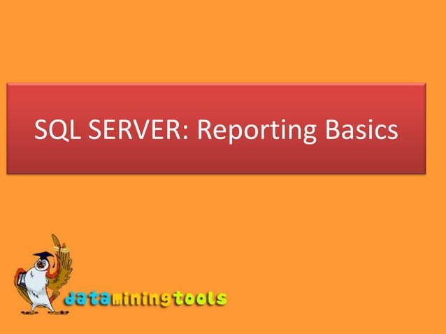 MS Sql Server: Reporting basics | PPT MS Sql Server: Reporting basics | PPT