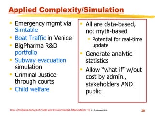 Reporting Complexity (with Complexity) | PPT