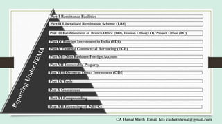 Reporting compliance under FEMA ACT,1999 | PPTX