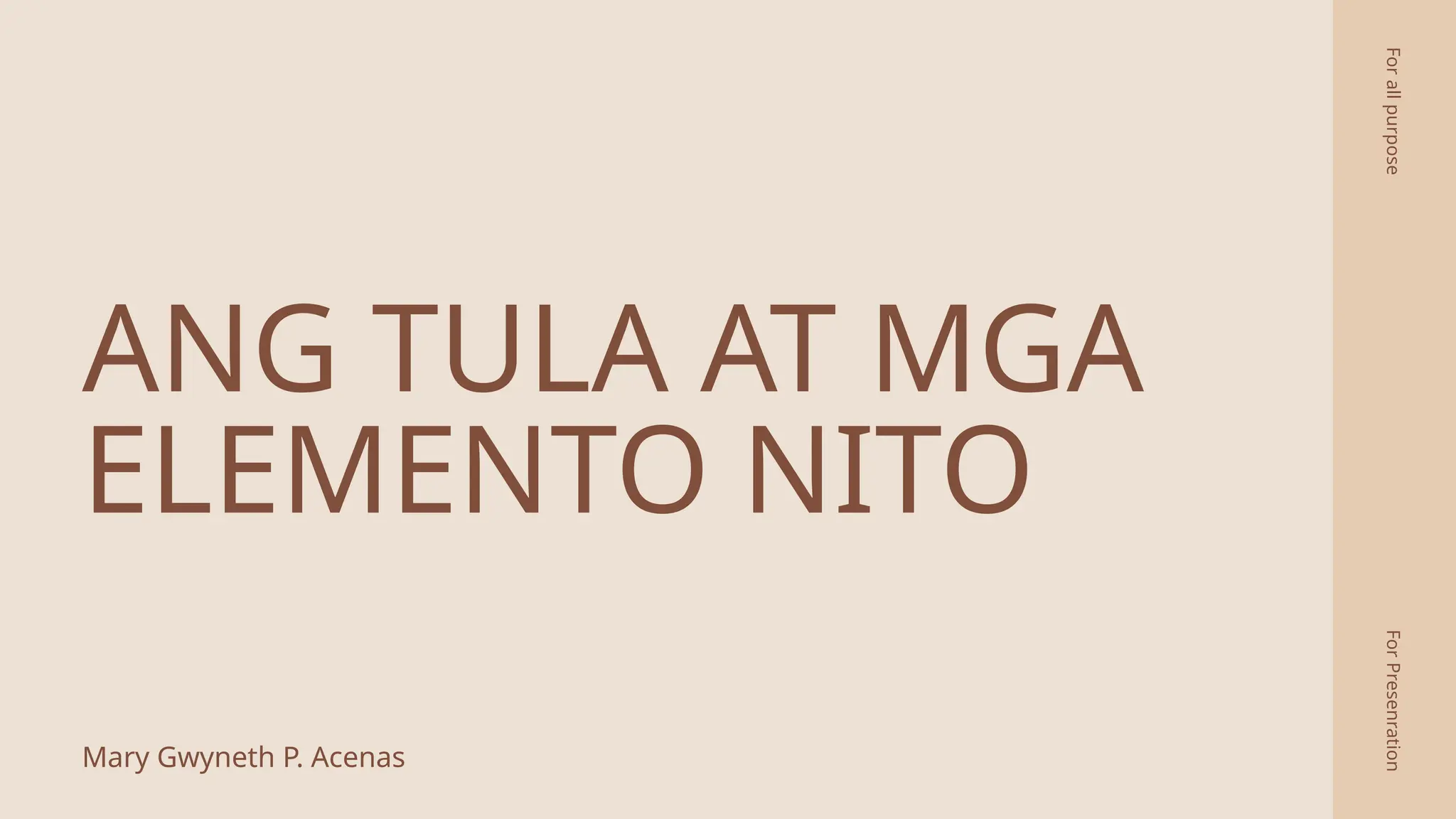 TUGMA for Filipino Subject Powerpoint by | PPT